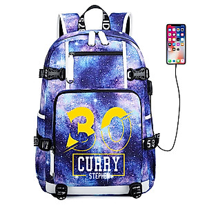 JaJa SC30 Basketball player multi-function backpack men and women travel student schoolbag Fans (blue), large size