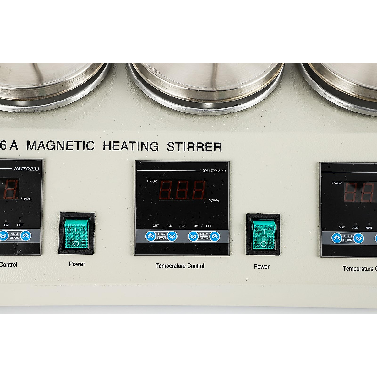 HJ-6A 6 Heads Multi Unit Digital Thermostatic Magnetic Stirrer Hotplate Mixer 110V