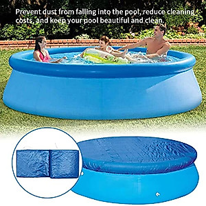 Round Pool Cover, Solar Covers for Above Ground Pools, Dust Pool Cover ...
