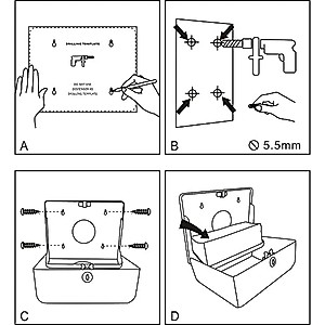Paper Towel Dispenser Wall Mount for Toilet, Bathroom Paper Towel Holder, Commercial Paper Towel Dispenser for Trifold Paper & Multifold Paper Towels, Silver