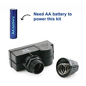 Grisun Fire Pit Igniter - Push Button Ignition Kit for Fire Pit Gas Burner, 2 Outlet with igniter Leads and Ground Wire, Durable Button