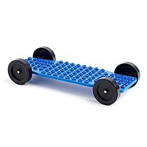 Pinewood Pro Brick Derby™ Car Chassis | Create a Customized car with Lego® Bricks to Race on Pinewood Derby Tracks | Fully Assembled and Ready to Race from Engineered for Speed