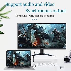 USB C to Mini DisplayPort Cable, Thunderbolt 3 Cable to USB C Cable [NOT Thunderbolt 2] for MacBook Pro/Air 2020-2016, Surface Book2, Galaxy S21/9/10/20