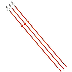 NIKA ARCHERY Bowfishing Arrows 32" Fish Hunting Solid Fiberglass Shaft for All Bows, Pack of 3
