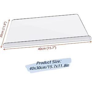 Acrylic Anti-slip Transparent Cutting Board, 15.7"x11.8" Clear Acrylic Cutting Board with Lip, Kitchen Cutting Boards for Countertop, Clear Non Slip Cutting Board for Home Restaurant Kitchen