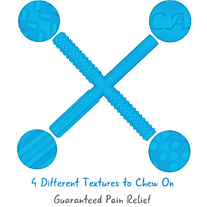 X Hollow Chew Tubes Sensory Chew Toys for Autistic Children(2 Pack), Alt. to Chew Necklaces for Sensory Kids, Teething, Oral Motor Stimulation, ADHD, SPD - Teether Toys