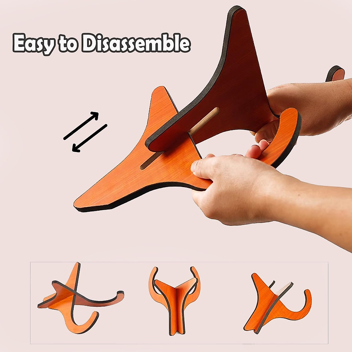 Wood Ukulele Stand,Instrument Stand,Folding Portable Stand for Mandolins&Violins&Banjo,Perfect stability for the smaller Music Instrument