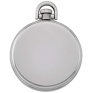 Gotham Men's Stainless Steel Mechanical Hand Wind Railroad Style Pocket Watch # GWC14106SX