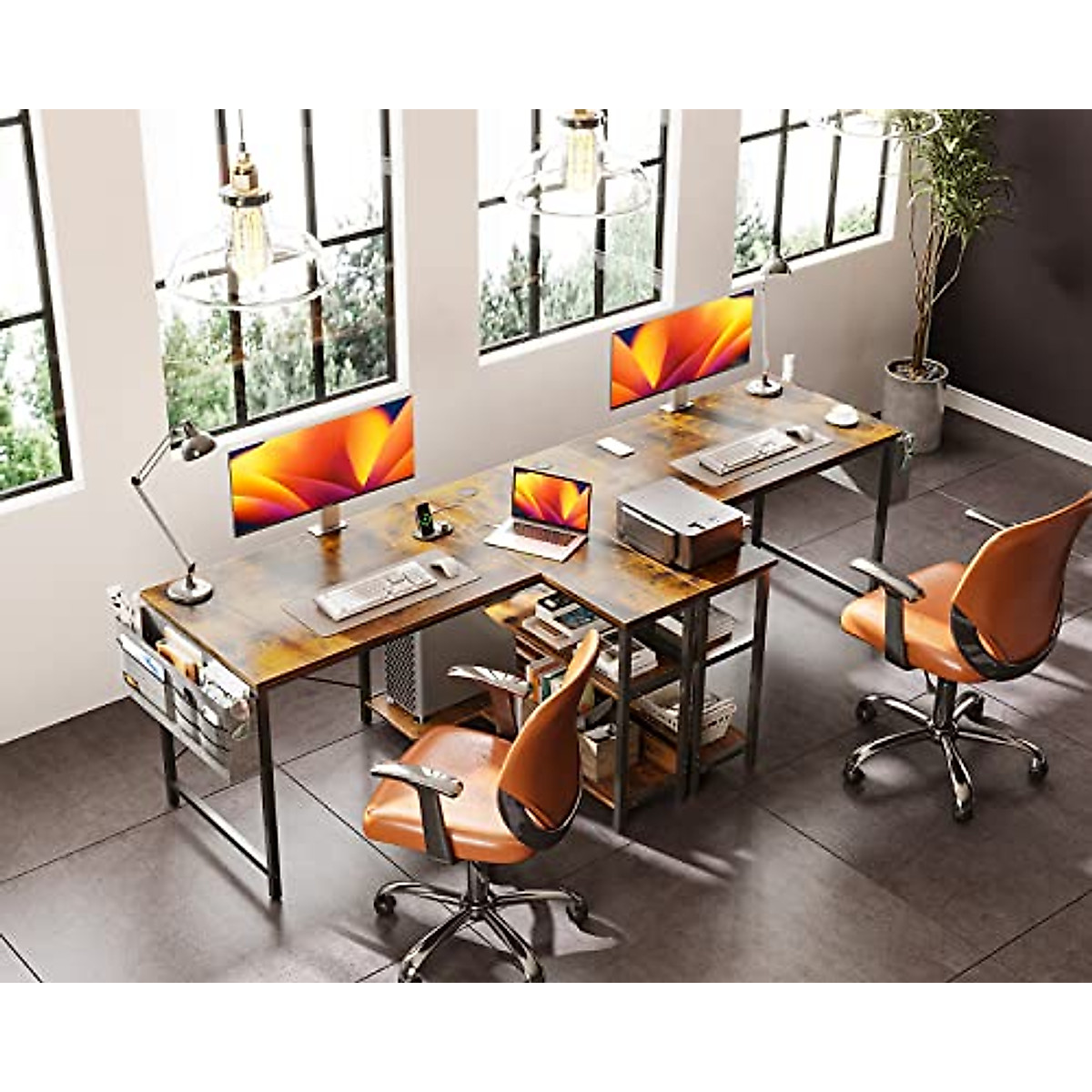 ODK Small L Shaped Computer Desk, 40 Inch Corner Desk with Reversible ...