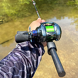 Rosewood Dark Light Fishing Rods Spinning Rod & Casting Rod UL Power Fast Action Carbon Handle Lightweight Sensitive Short Handle Stream Rods (C502UL)