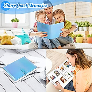 Ablus 128 Pockets Mini Photo Album for Fujifilm Instax Mini Camera, Polaroid Snap, Z2300, SocialMatic Instant Cameras & Zip Instant Printer(Magic light blue)