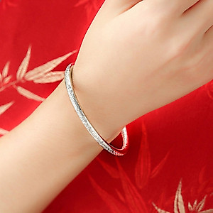 Women's 999 Solid Sterling Silver Bracelets, Sterling Silver