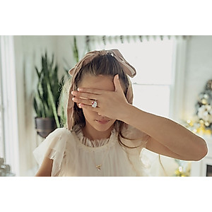 SALLY ROSE Sanrio Hello Kitty Womens Ring Size 5 - Silver Plated Crystal Hello Kitty Ring - Hello Kitty Jewelry Officially Licensed