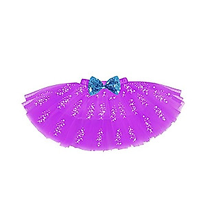 Mermaid 1st Birthday Outfit Baby Girl My First Birthday Cake Smash Photo Shoot Romper Little Mini Tutu Skirt Shiny Headband One Year Old Summer Nautical Ocean Themed Birthday Party Supplies Purple 1T