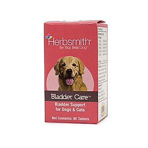 Herbsmith Bladder Care for Cats and Dogs – Maintains Urinary Health for Dogs and Cats – Dog and Cat Kidney Support – 90 Tablets