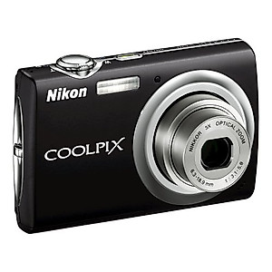 Nikon Coolpix S220 10MP Digital Camera with 3x Optical Zoom and 2.5 inch LCD (Graphite Black)