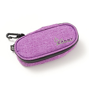 CANNY Stash Tobacco Pipe Bag – Smell Proof Travel Bag – Odor Resistant Protective Case - Storage Container with Activated Carbon - Padded for Glass Pieces (PURPLE)
