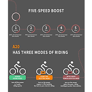 aostirmotor 500W(Peak 550W) Folding Electric Bike for Adults,36V 13Ah Battery Ebike 25MPH 20" X 4.0" Fat Tire Foldable Electric Bicycle Long Range 28+ Miles with 7-Speed