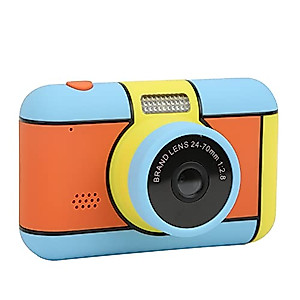 Zyyini Children Digital Camera, 2.4 Inch HD Screen Dual Lens Kids Camera Portable Mini Child Rechargeable Toys Camera,Christmas Birthday Gifts for Boys and Girls
