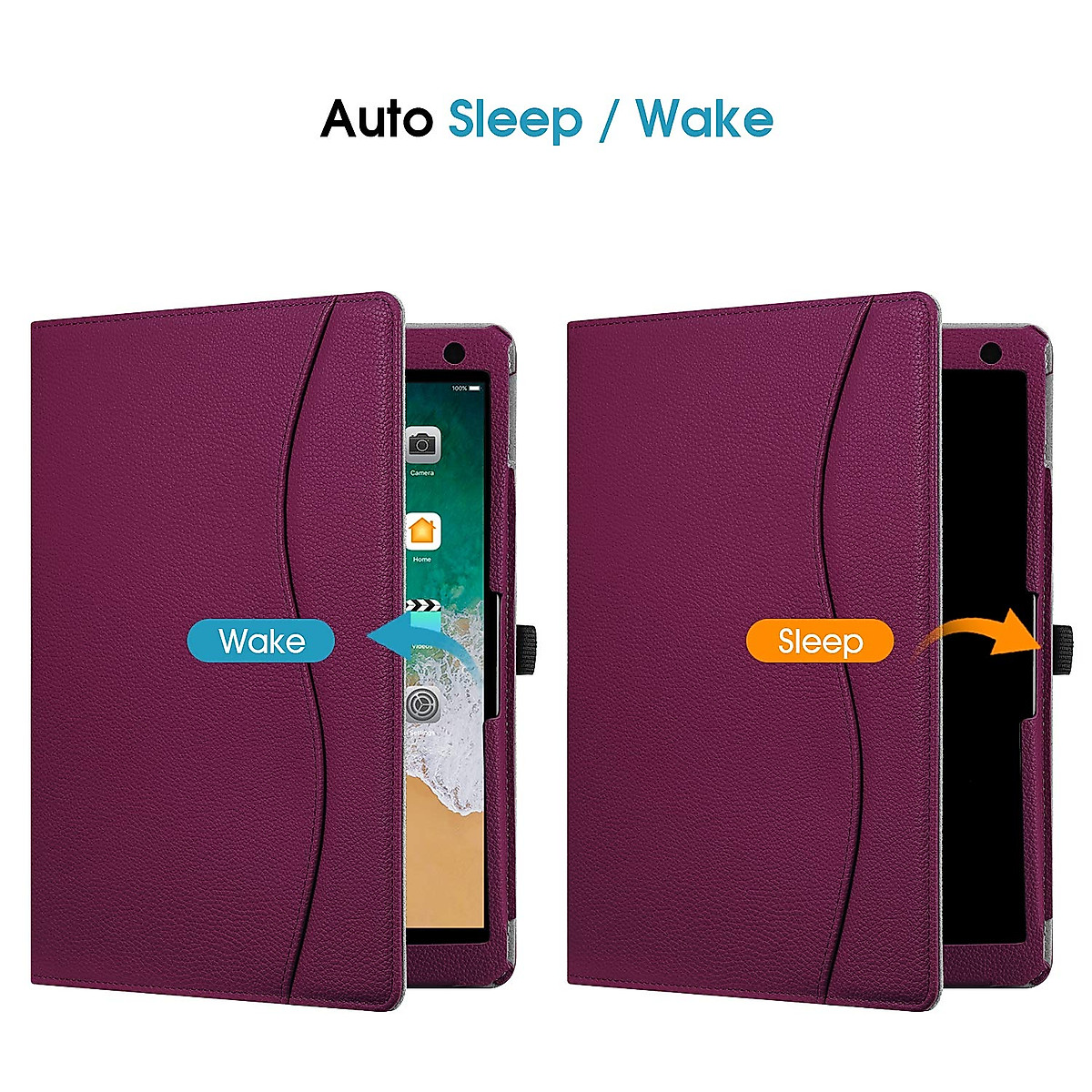 Fintie Case for iPad Air (3rd Gen) 10.5" 2019 / iPad Pro 10.5" 2017 - [Corner Protection] 360 Degree Rotating Smart Protective Stand Cover w/Pencil Holder, Auto Sleep/Wake, Purple