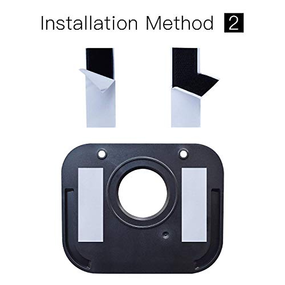 TV Mount Compatible with Apple TV 4th and 4K 5th Generation, Auswaur Wall Mount Bracket Holder Compatible with Apple TV 4th and 4K 5th Gen with Black Silicone Siri Remote Protective Case Cover