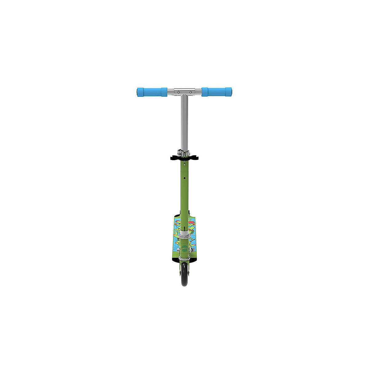 PlayWheels Teenage Mutant Ninja Turtles 2-Wheel Aluminum Folding Scooter, Green