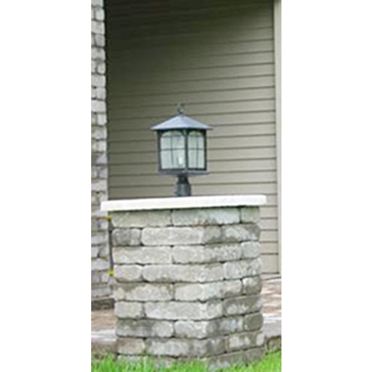 Home Decorators Collection Brimfield 3-Light Outdoor Aged Iron Post Light