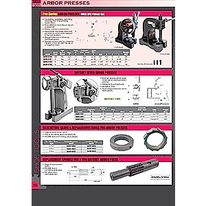 HHIP 8600-0031 Heavy Duty Arbor Press, .5 Ton Capacity, 10" Height (Pack of 1)