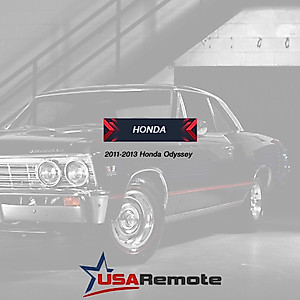 Key Fob Shell fits 2011-2013 Honda Odyssey Keyless Entry Remote Case & Button Pad (N5F-A04TAA), Set of 2