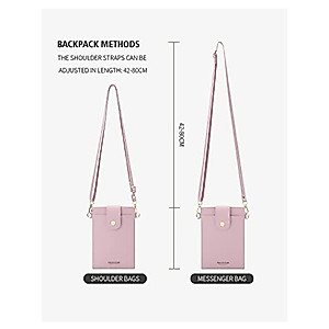 eMorevalue Slim Phone Bag Purse for iPhone 14 13 Pro Max/Samsung Galaxy S22 Ultra, S21 Ultra, Fe, S22 Plus, A71 5G, A53 5G, A12 A13, A22 5G, A32 5G, A42 5G, Cross Body Lanyard Case Wallet (Black)