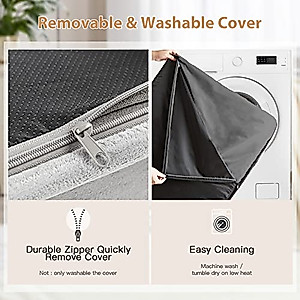 WNPETHOME Orthopedic Dog Beds for Large Dogs, Extra Large Waterproof Dog Bed with Removable Washable Cover & Anti-Slip Bottom, Egg Crate Foam Pet Bed Mat, Multi-Needle Quilting XL Dog Crate Bed