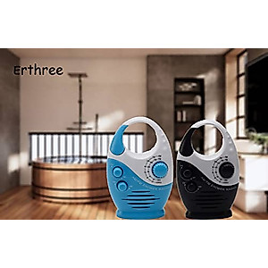 Shower Radio, Bathroom Radio AM FM, Waterproof Hanging Shower Radio Adjustable Volume