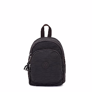 Kipling Women's New Delia Compact Backpack Black Noir, 7'' x 9.25'' x 5''