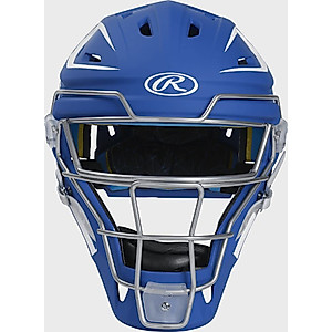 Rawlings | MACH Catcher's Helmet | Baseball | Junior (6 1/2" - 7") | Royal/White