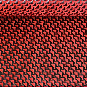 GatherTOOL Kevlar 3K Carbon Aramid Fiber Blended Woven Fabric Aircraft Jacquard Pattern Parts Modified DIY Surface Decorative Fabric (Size : 20cmX100cm)