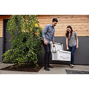 Cascade Mountain Tech Rotomolded Cooler - Heavy Duty for Camping, Fishing, Tailgating, Barbeques, and Outdoor Activities - 60 Quart