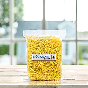 MagicWater Supply Crinkle Cut Paper Shred Filler (4 oz) for Gift Wrapping & Basket Filling - Yellow