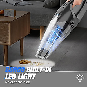 IMINSO Handheld Vacuum Cordless Car Vacuum with 9000PA, Lightweight Rechargeable Hand Vacuum Cordless with LED, Portable Mini Vacuum,Held Vacuum Cleaner for Car/Home