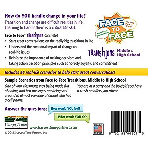 Face to Face Transitions Card Game (Middle to High School Edition) – Communication Development for Important Life Transitions, Ages 12 and Up