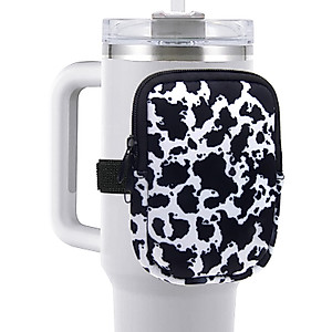 Water Bottle Pouch for Stanley Iceflow 20/30oz & Stanley Tumbler Quencher Adventure 40oz,- Ideal for Outdoors, Gym and Daily Use