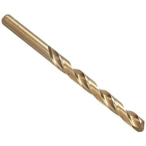 Triumph Twist Drill Co. 011516 1/4 Diameter T1C Cobalt Steel Drill, Bronze Oxide Finish, 12-Pack