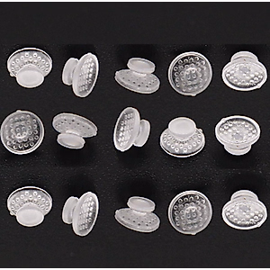 SmileTech Transparent Orthodontic Composite Dental Ceramic Lingual Buttons Bondable Round Base (1 Pack)