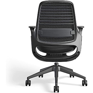 Steelcase Series 1 Work Office Chair - Licorice, Hard Floor Casters