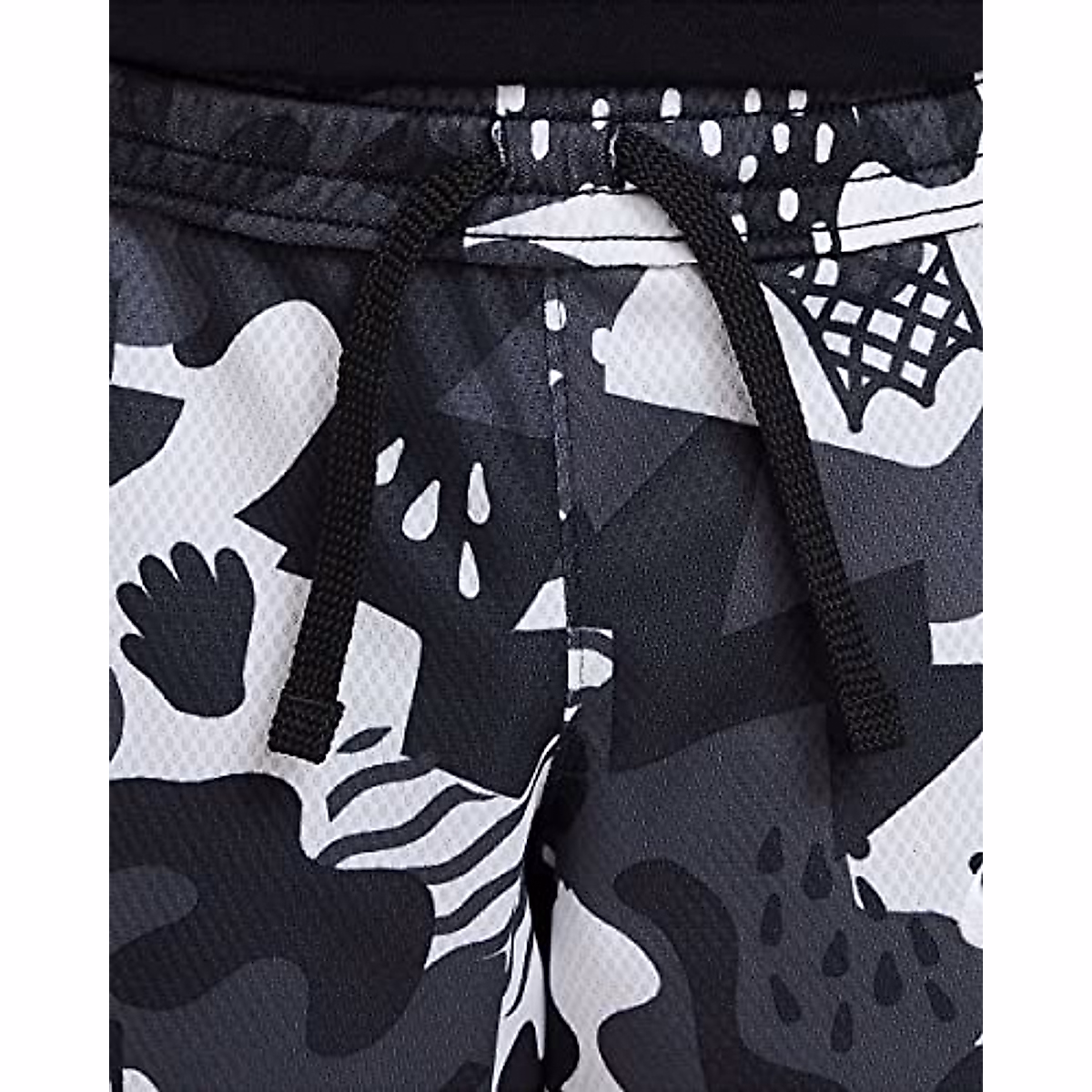 Nike Big Boys' Dri-FIT Elite Basketball Shorts (Large, Black/Black/White)