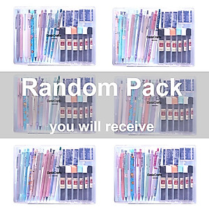 DzdzCrafts Kawaii Color 0.5MM 0.7mm Mixed 16pcs Mechanical Pencils Office School Supplies (Some with Top Erasers)