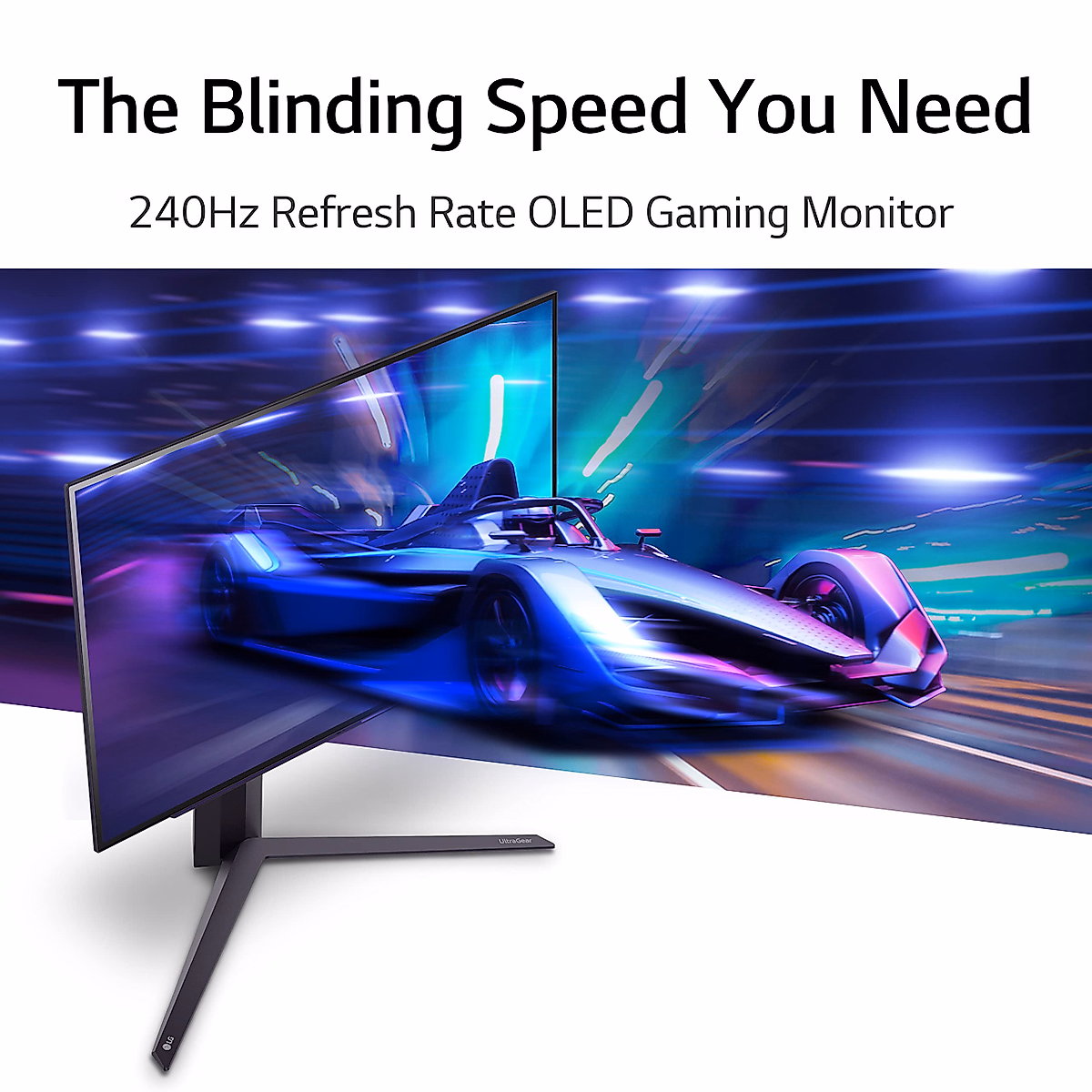 LG 27" Ultragear™ OLED QHD Gaming Monitor with 240Hz .03ms GtG & nVIDIA® G-SYNC® Compatible (Renewed), Black