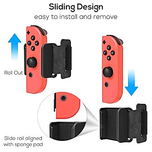 YUANHOT Upgraded Wrist Bands Compatible with Just-Dance 2025 2024 2023 2022 2021, Adjustable Elastic Straps for Nintendo Switch & Switch OLED Controllers, 2 Pack for Kids and Adults - Black