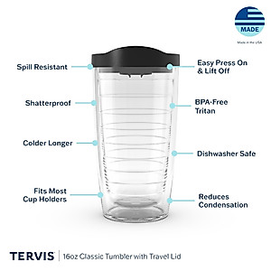Tervis Made in USA Double Walled Dainty Floral Mother's Day Insulated Tumbler Cup Keeps Drinks Cold & Hot, 16oz, Grandma