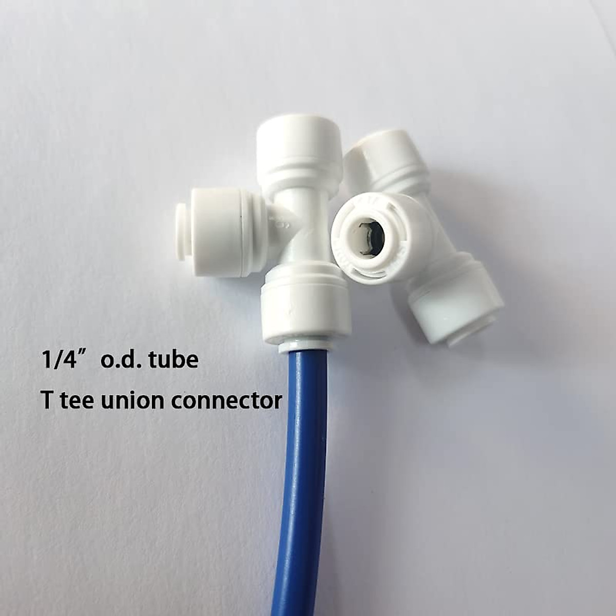 Malida 1/4 inch O.D. Length 32.8ft(10 meters) RO Water Tubing, Hose Pipe for RO Water purifiers System,+ 1/4 O.D quick connector 10pcs