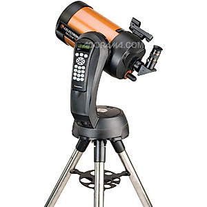Celestron NexStar 6 SE Schmidt-Cassegrain Computerized Telescope, Bundle with Night Vision Flash Light, Sky Maps Book, 1.25" Moon Filter, Cleaning Kit